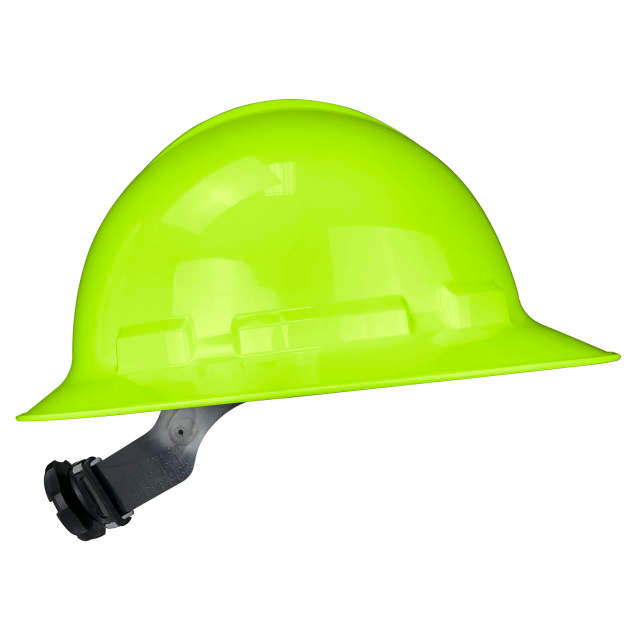 Radians QHR6-GREEN-HV Quartz Full Brim Hard Hat | 6 Point Crown Strap ...