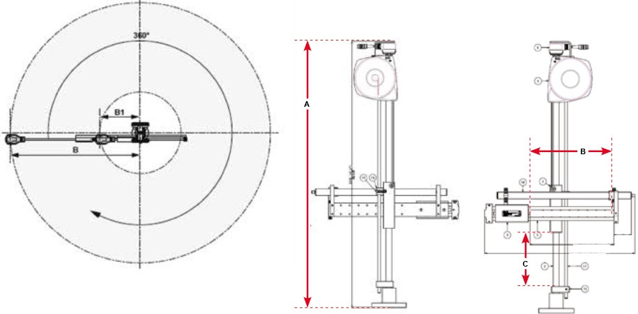 Desoutter 6158122690 Linear Positioning Arm for CVI3 | D53-25 X/Y-AXLE ...