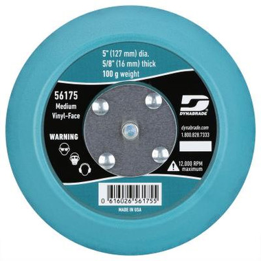 Dynabrade 56175 Non-Vacuum Disc Pad | 5" Pad Size | 5/8" Thickness ...