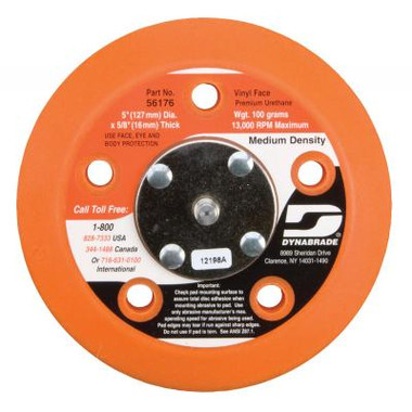 Dynabrade 56176 Vacuum Disc Pad | 5" Pad Size | 5/8" Thickness | Vinyl ...