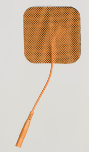 2" Square Tan Cloth Back Electrodes (CS-EF2020TC2)
