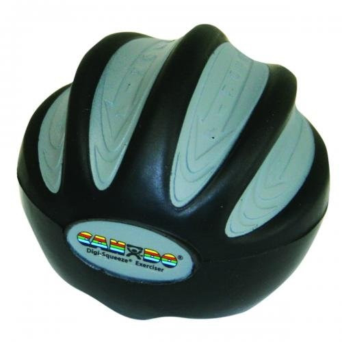 CanDo¬Æ Digi-Squeeze¬Æ hand exerciser - Small - Black, x-firm