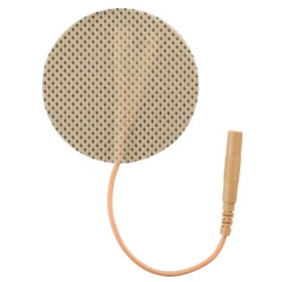 2" Tan Cloth Round Electrode