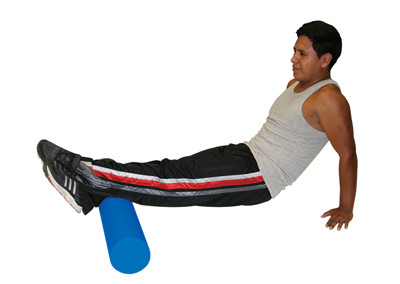 CanDo Foam Roller - Blue PE foam - 6" x 36" - prohealthcareproducts.com