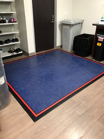 Dycem, CleanZone Floor Mat System, 4' x 10', Cobalt