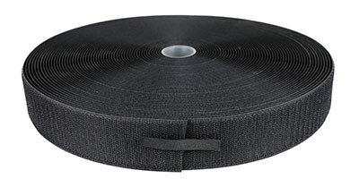 1-1/2 hook material, 25 yard dispenser box, black