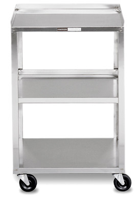 Stainless Steel - 3-shelf Mobile Stand - prohealthcareproducts.com
