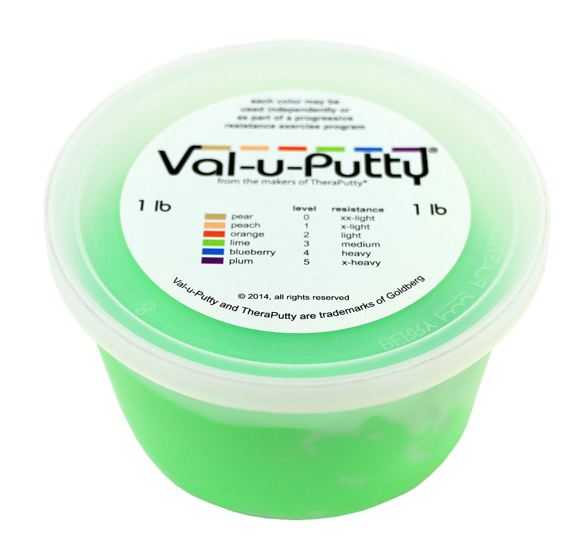 Val-u-Putty Exercise Putty - Lime, Medium (1 lb) For Sale