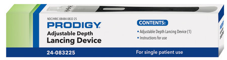 Prodigy Adjustable Penetration Depth Lancing Device
