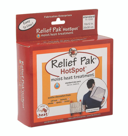 Relief Pak Standard Size HotSpot Moist Heat Pack, 10" x 12" (Case of 12)