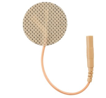 1.25" Tan Cloth Round Electrode