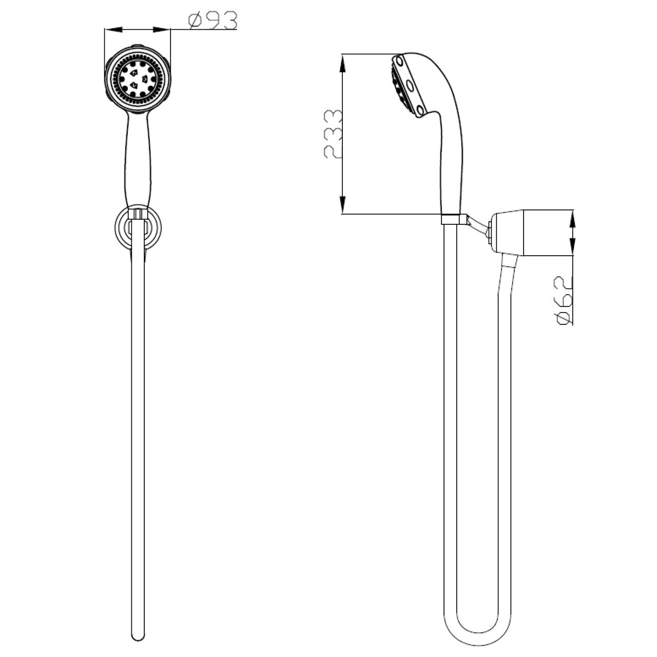 Raymor Armada Hand Shower 4 Function Chrome 3Star