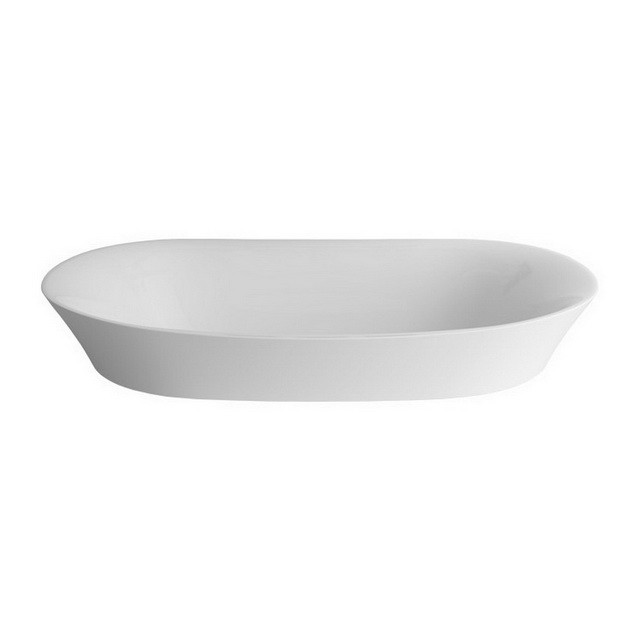 ADP Rise Above Counter Semi-Inset Basin 560mm x 361mm x 155mm Gloss White