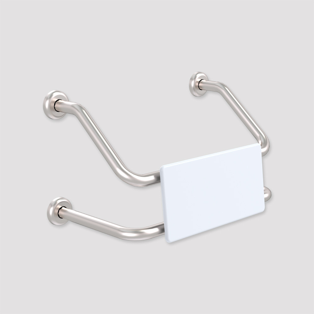 Con-Serv Backrest Wall Mounted Clam Flange Brushes Stainless