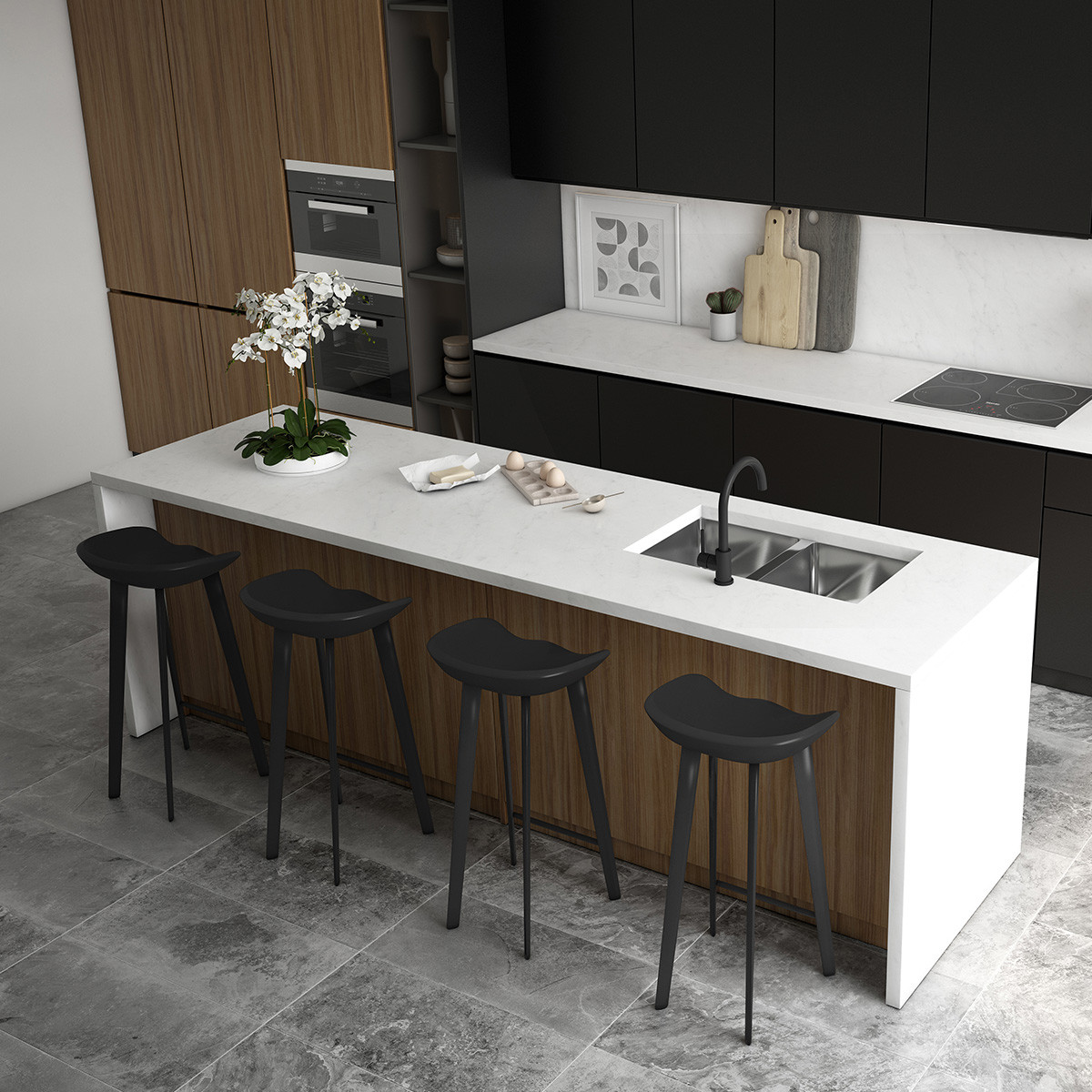 Raymor Sigma Undermount Double Bowl Kitchen Sink Stainless Steel NTH