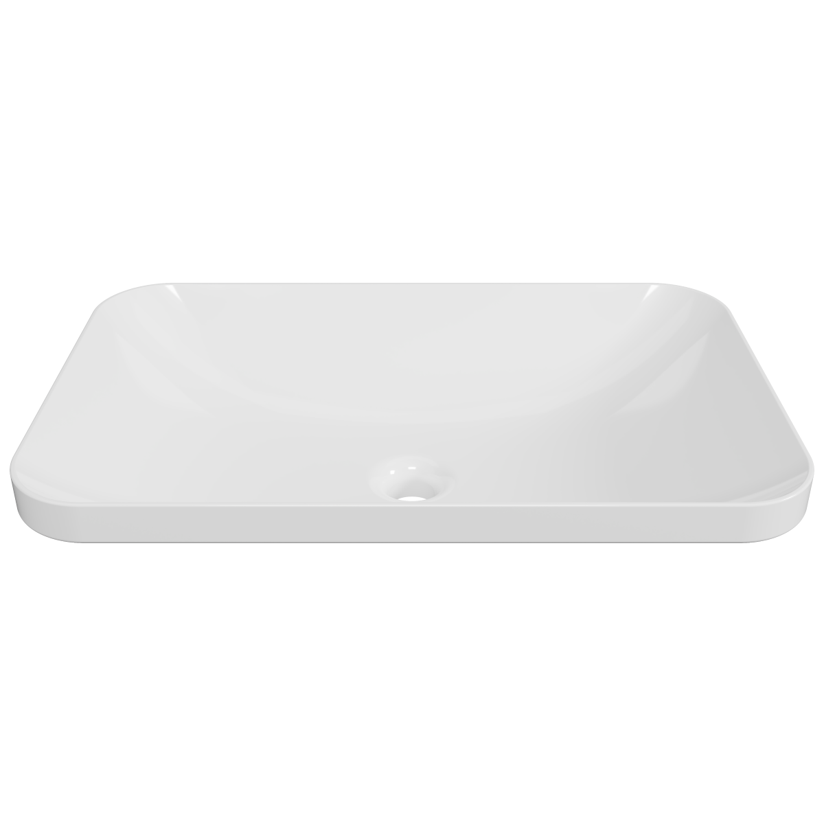 Timberline George Basin 600mm White Gloss in White