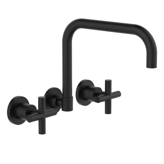 Clark Cross Wall Sink Set Matte Black Lead Free