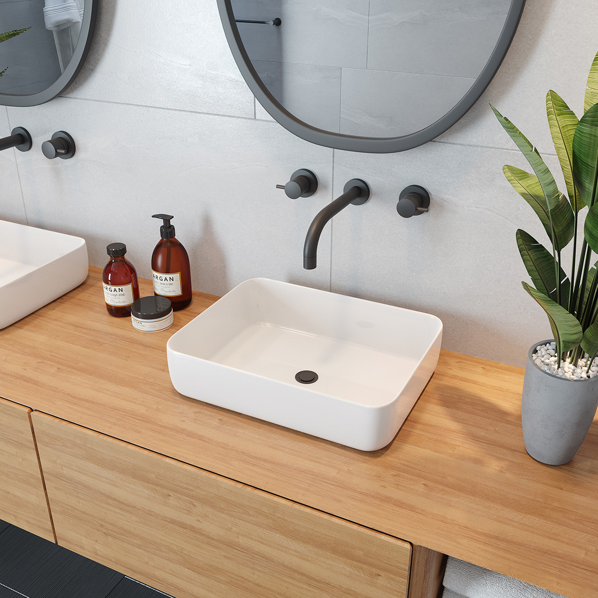 Raymor Ambition Counter Top Basin Rectangle 550mm
