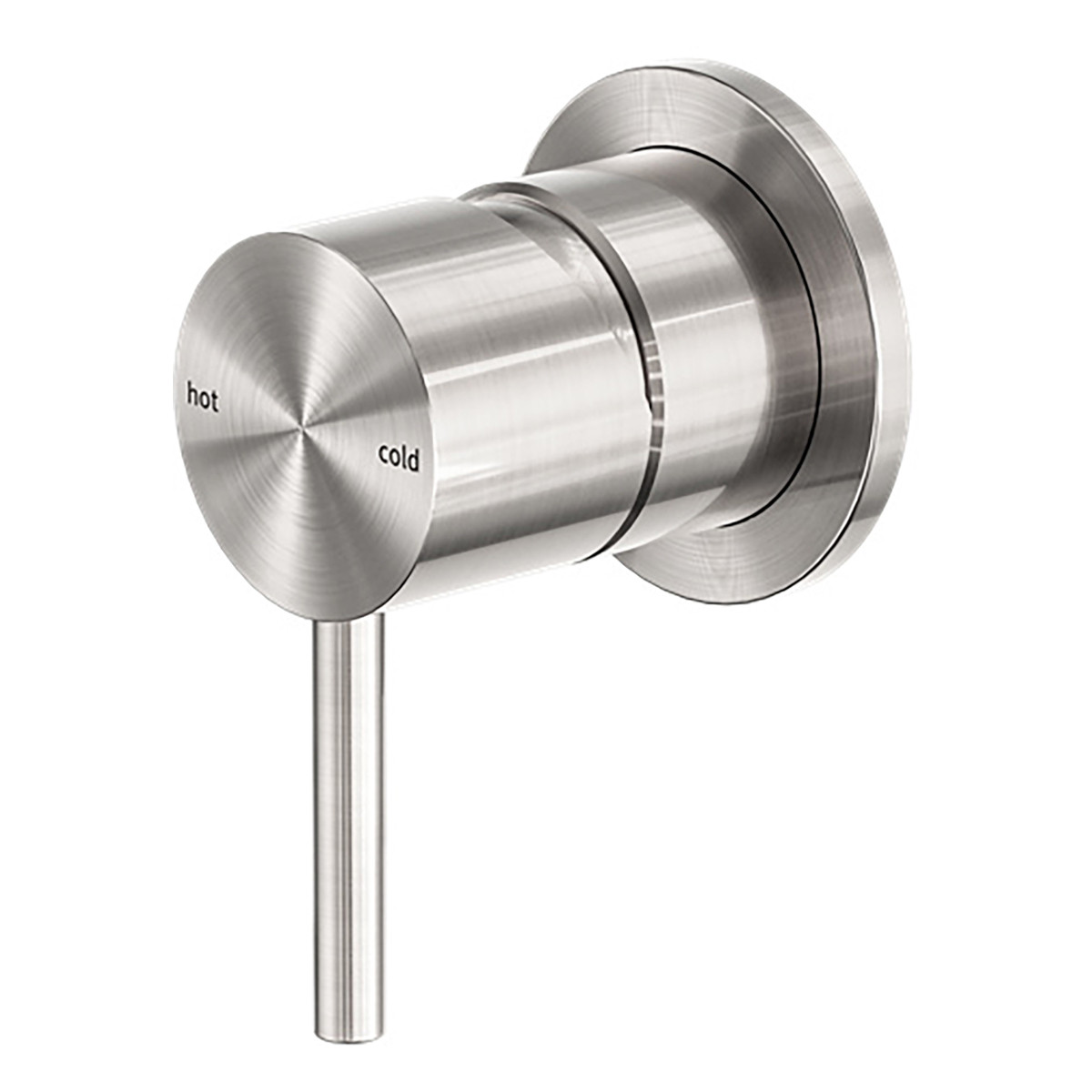 Nero Zen SS316L Shower Mixer Brushed Nickel in Brushed Nickel