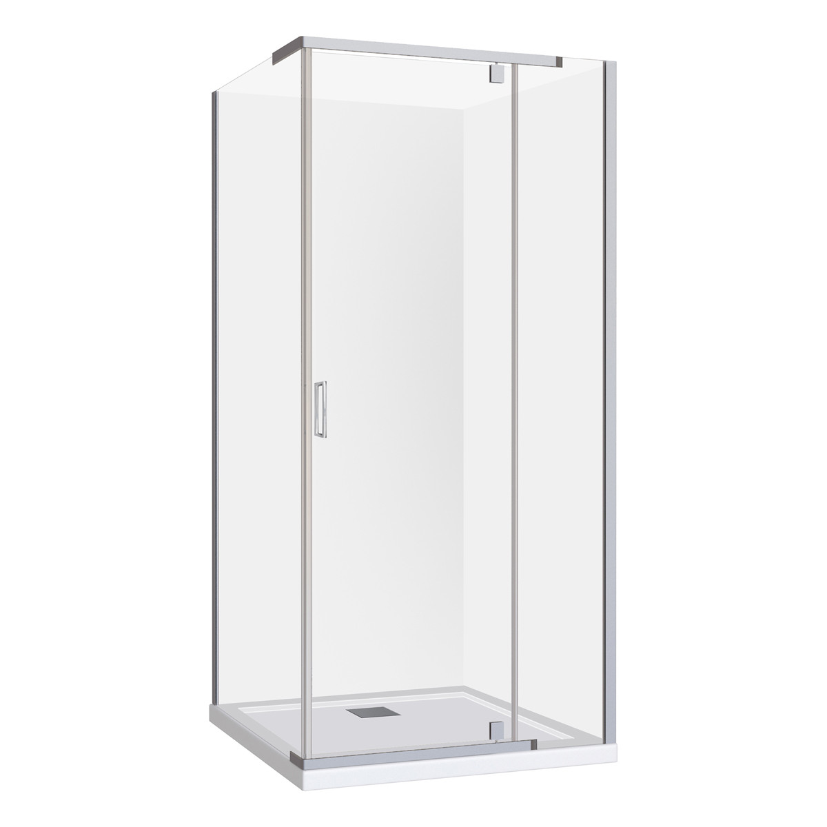 Raymor Trinidad Shower Enclosure Square Rear 1000mm x 1000mm Chrome