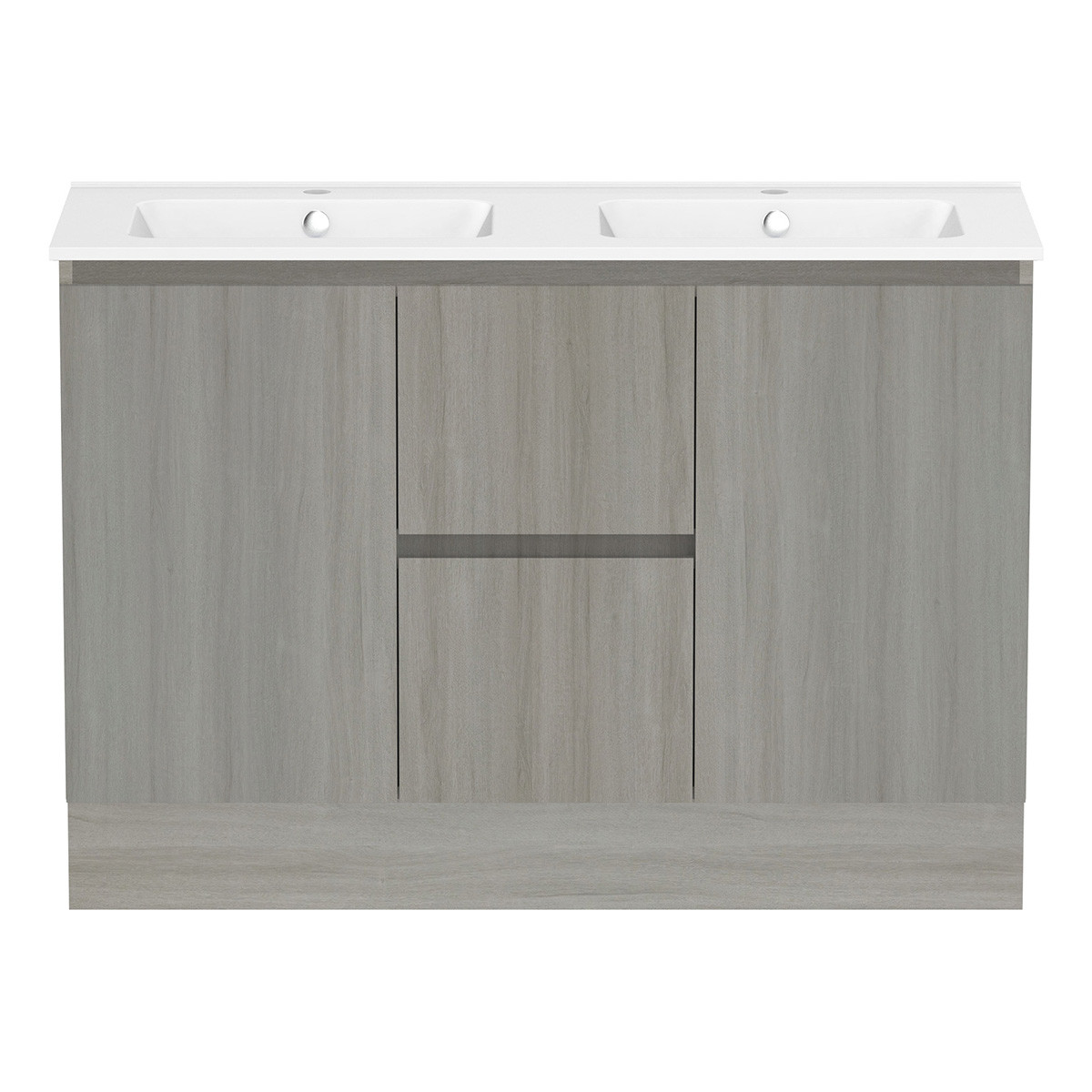 Raymor Ascot Floor or Wall Mount Double Vanity 1210mm 2 Draw Centre 2 ...