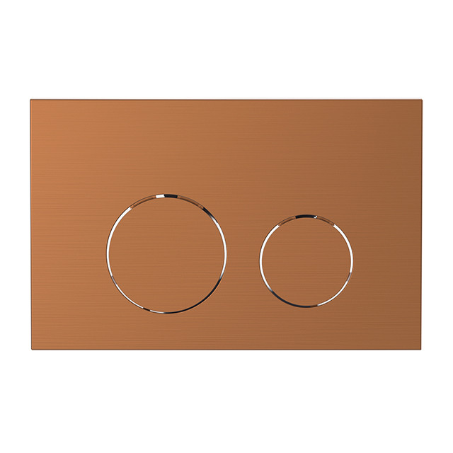 ADP Toilet Flush Buttons Brushed Copper