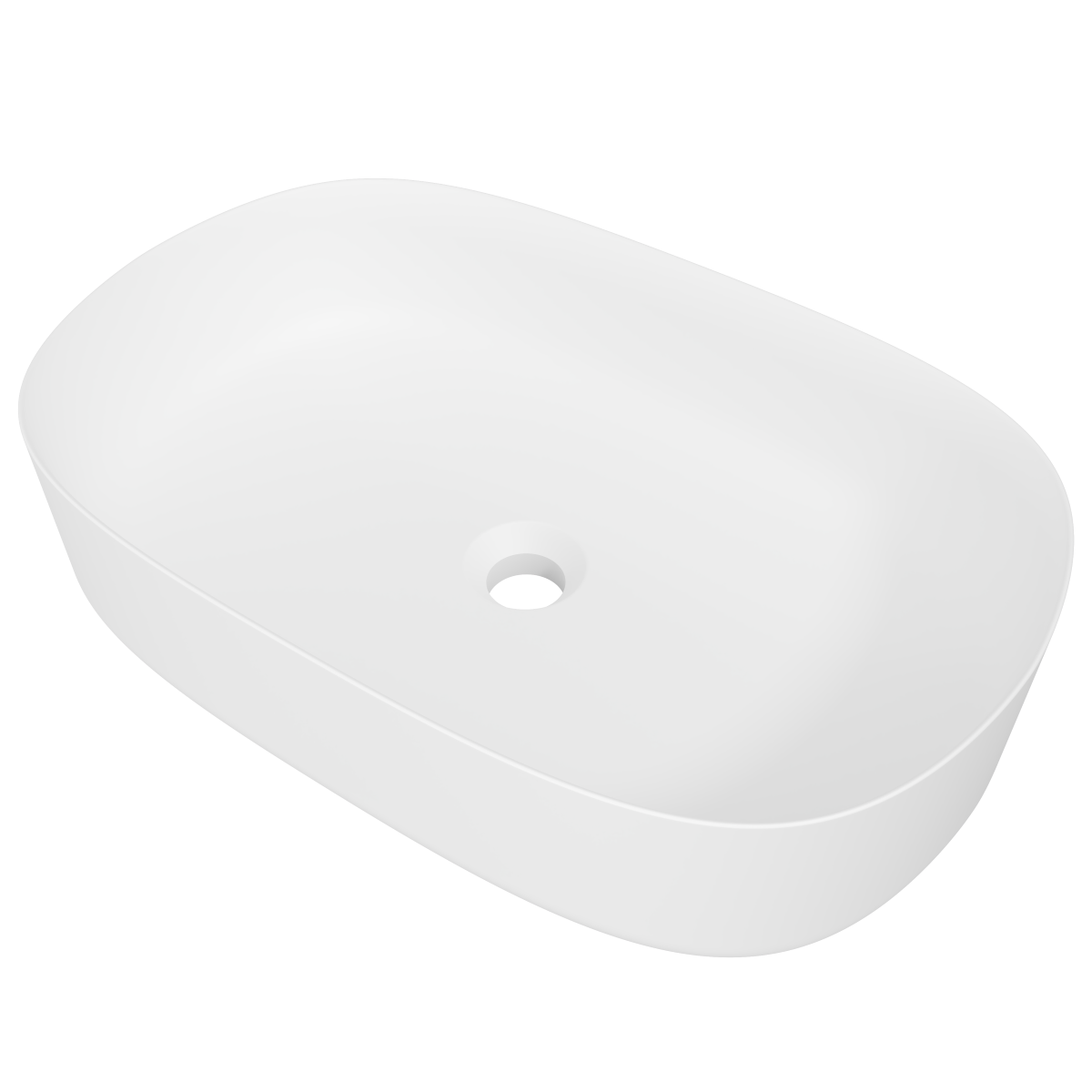 Timberline Myrtle Basin 550mm White Matt in White