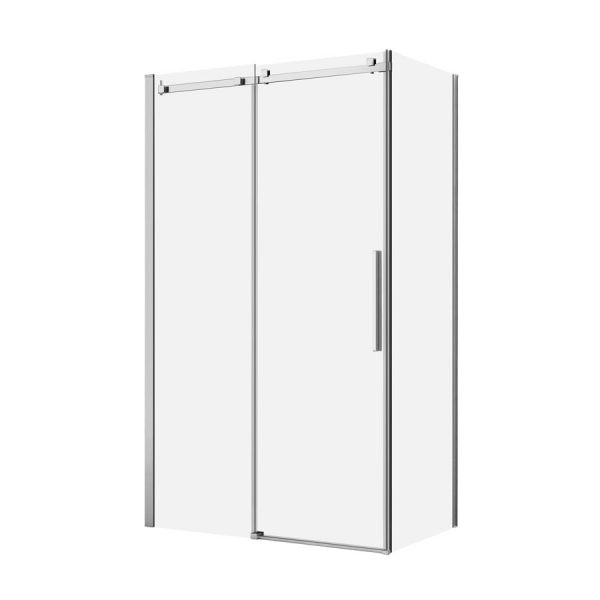 Decina Avalon 1200 Frameless Sliding Shower Screen in Chrome / Clear