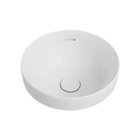 Fienza Aluca Round Semi-Inset Basin Matte White in Matte White