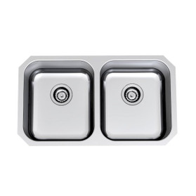 Clark Polar Double Bowl Undermount Stainless Steel in Stainless Steel