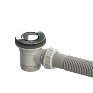 Bath Pop Down® Plug and Waste 40mm Connection With External Overflow ...