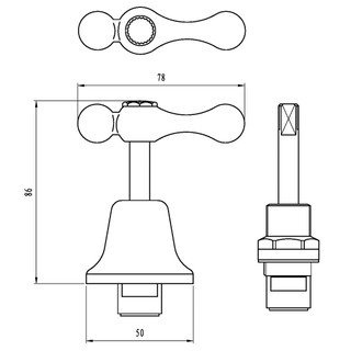Raymor Armada Basin Lever Handle Top Assemblies Ceramic Disc Chrome (Pair)