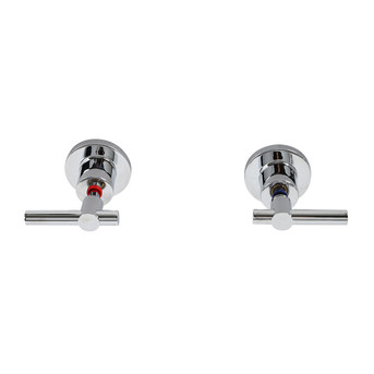 Raymor Alpha Lever Handle Wall Top Assemblies Chrome LF in Chrome