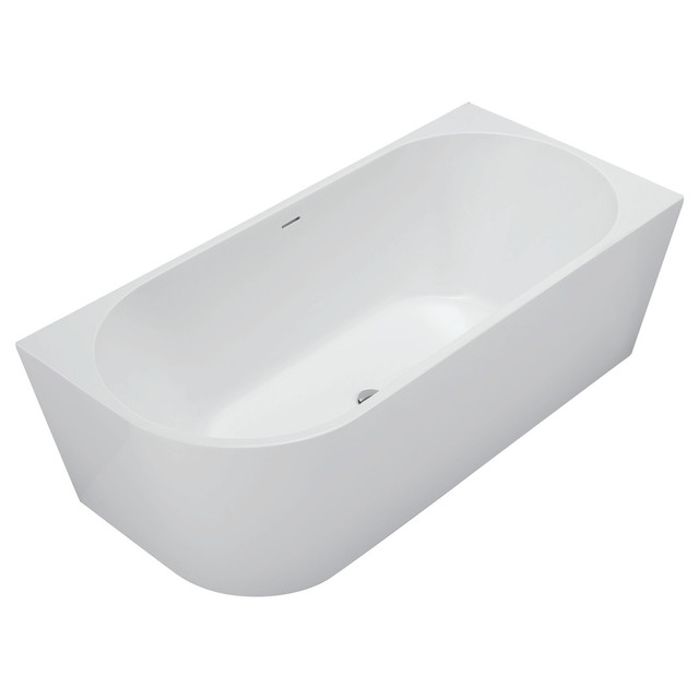 Fienza Isabella Left-Hand Acrylic Corner Bath with Overflow 1700mm ...
