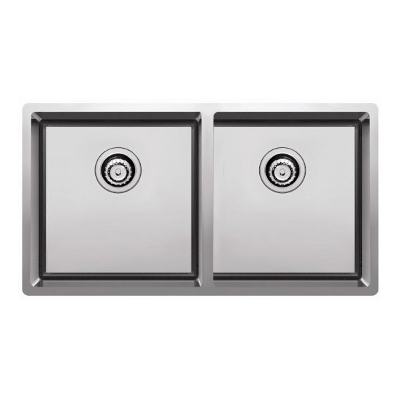 Clark Prism Double Bowl Undermount/Overmount 870mm NTH