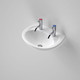 Caroma Concorde 500 Wall Basin 2 Tap Hole