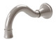 Phoenix Nostalgia Basin/Bath Outlet 180mm Shepherds Crook Brushed Nickel