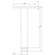 Phoenix Vivid Ceiling Arm 150mm Brushed Gold
