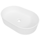 Timberline Oval Flute Basin 490mm White Matte in White