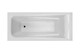 Decina Novara Inset Bath w/Tile Bead 1665mm White