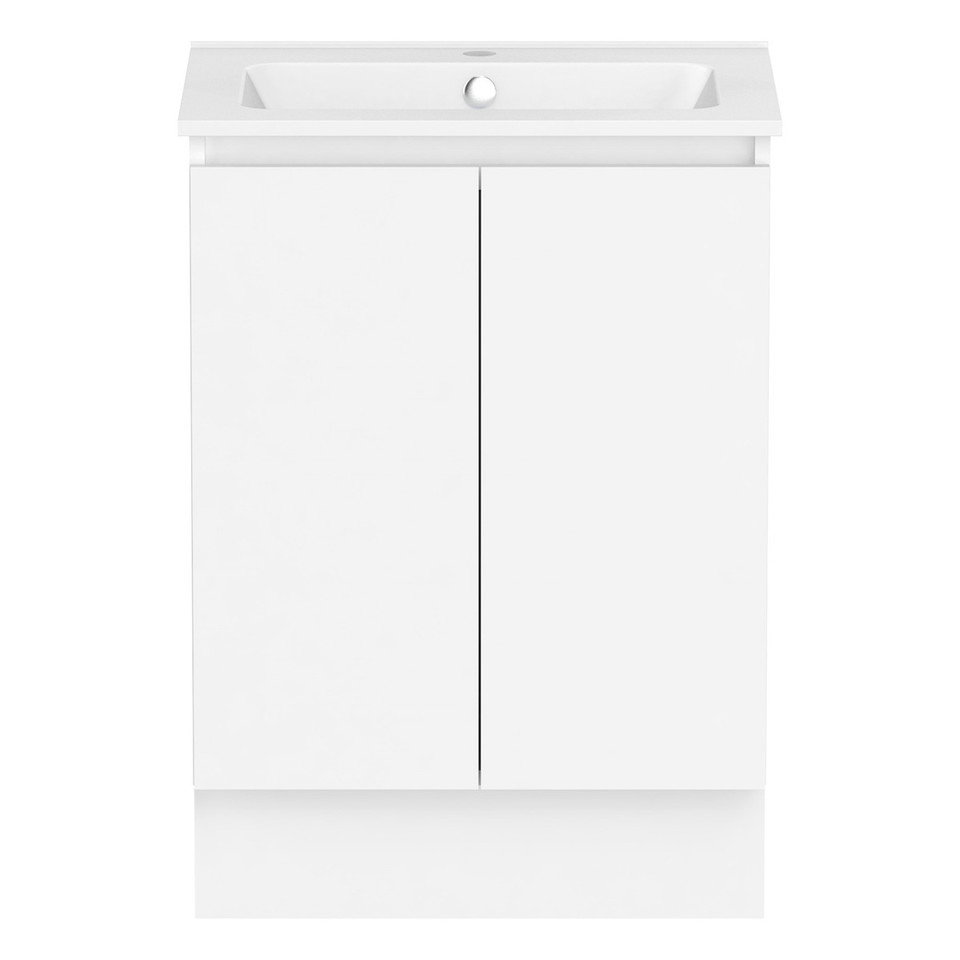 Raymor Ascot Floor or Wall Mount Vanity 600mm Polar White Gloss
