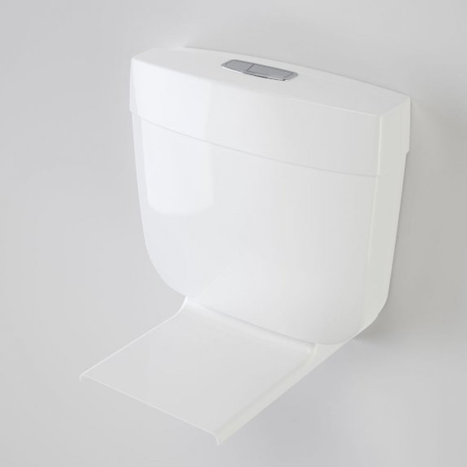 Caroma Adjustable Slimline Connector Cistern w/Seat Ivory 4Star Caroma Adjustable Slimline Connector Cistern w/Seat Ivory 4Star