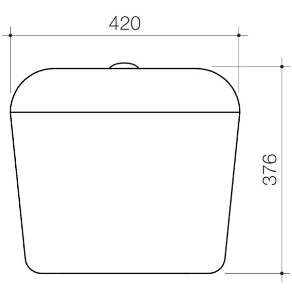 Stylus Symphony Connector Bottom Inlet Cistern (includes seat and link)