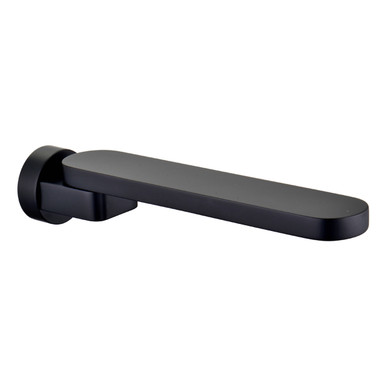 Raymor Raven Bath Wall Swivel Spout 220mm Black