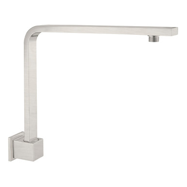 Nero Square Wall Swivel Shower Arm Brushed Nickel