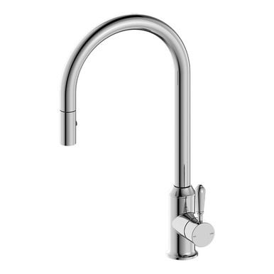 Nero York Sink Mixer (Pull-Out Veggie Spray Function) with Metal Lever ...