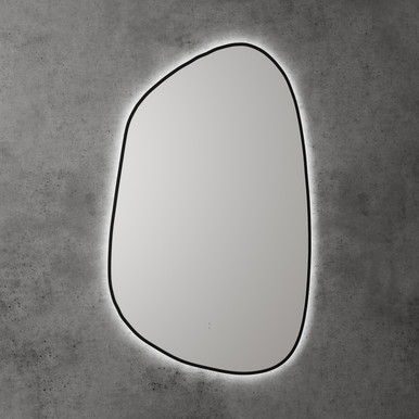 Aulic Tarcoola Asymmetric LED Mirror 553*903*36mm Matte Black