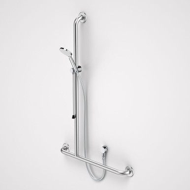 Caroma Care Support Accessible Shower Set with Inverted T Rail LH ...