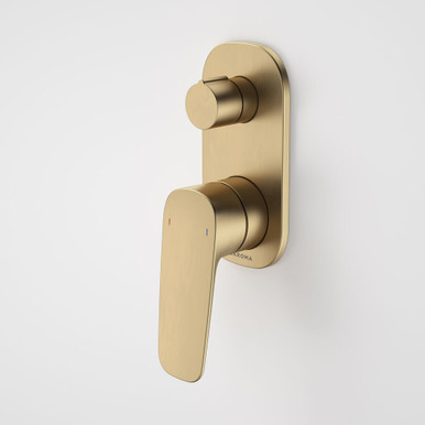 Caroma Contura II Bath/Shower Mixer with Diverter - Brushed Brass