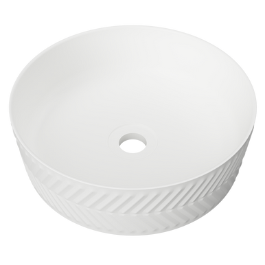 Timberline Allure Arrow Basin 360mm White Matt